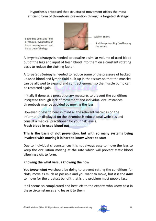 Hypothesis.on Deep Vein Thrombosis through restricted movement | PDF