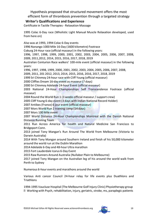 Hypothesis.on Deep Vein Thrombosis through restricted movement | PDF