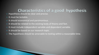 Hypothesis | PPTX | Science