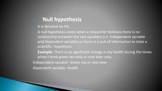 Hypothesis | PPTX | Science