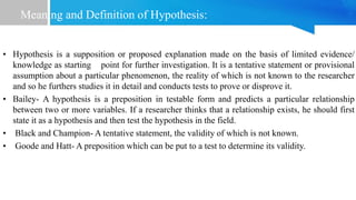 Hypothesis | PPTX