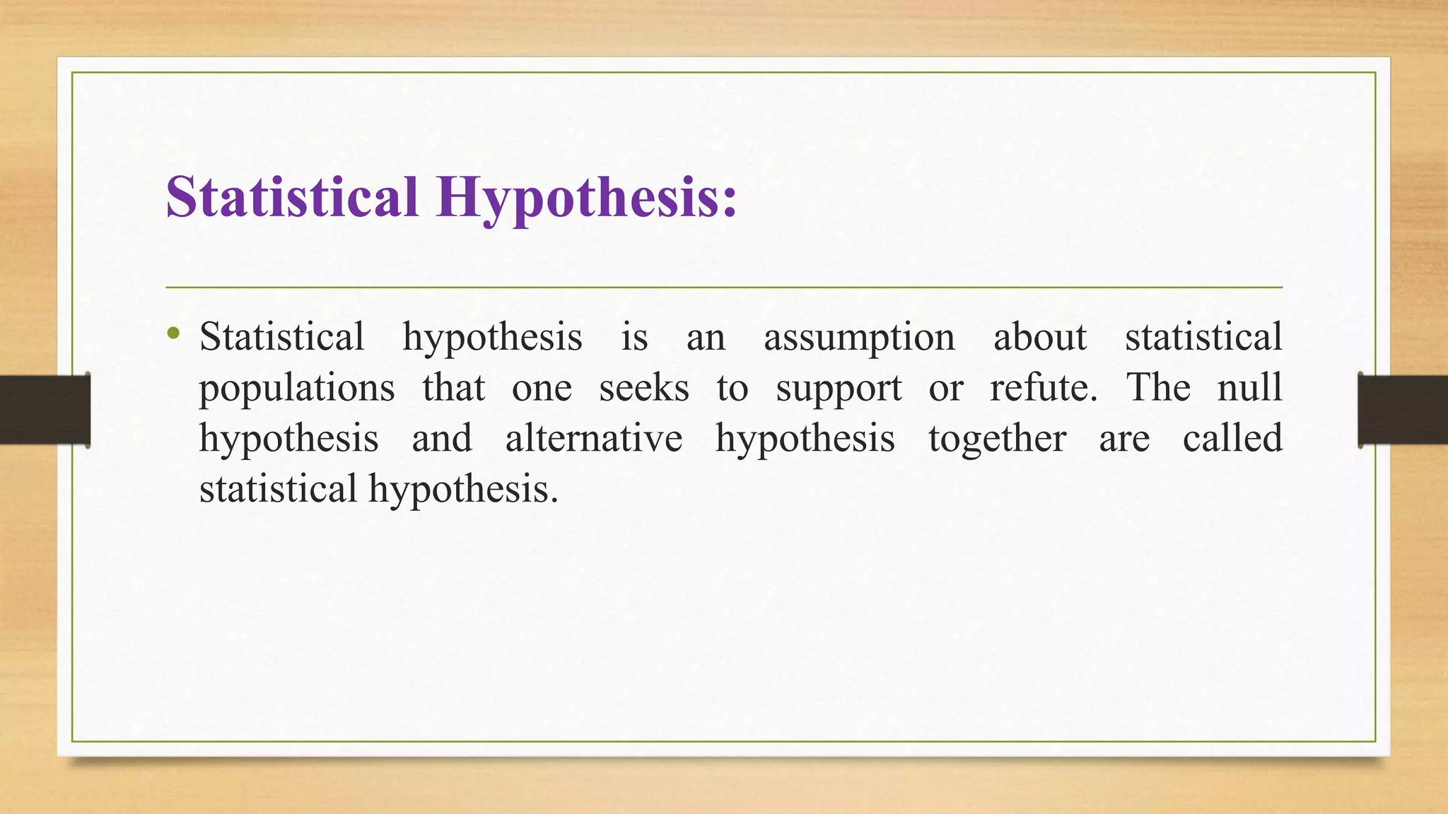 Hypothesis PPT | PPTX