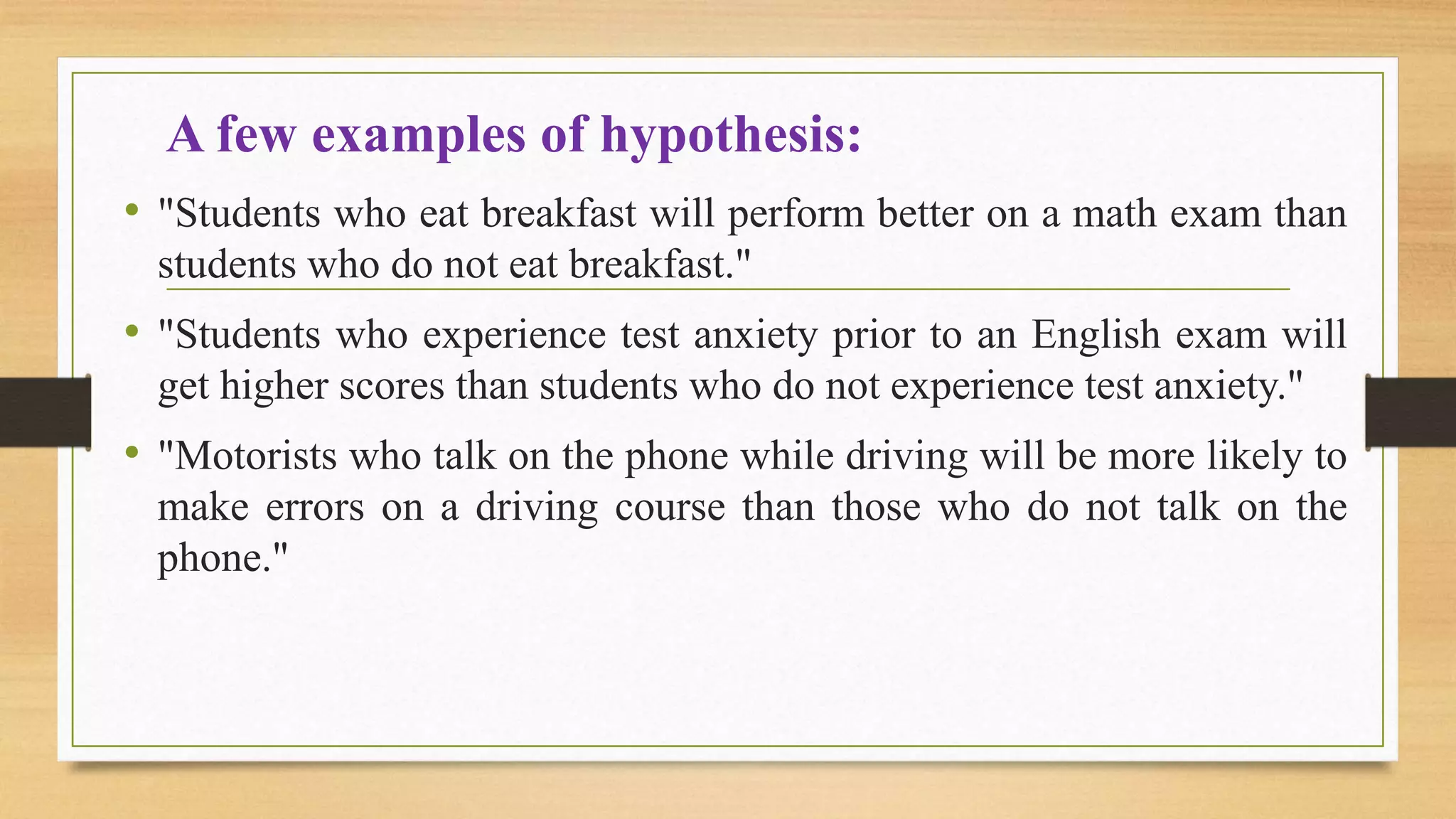 Hypothesis PPT | PPTX