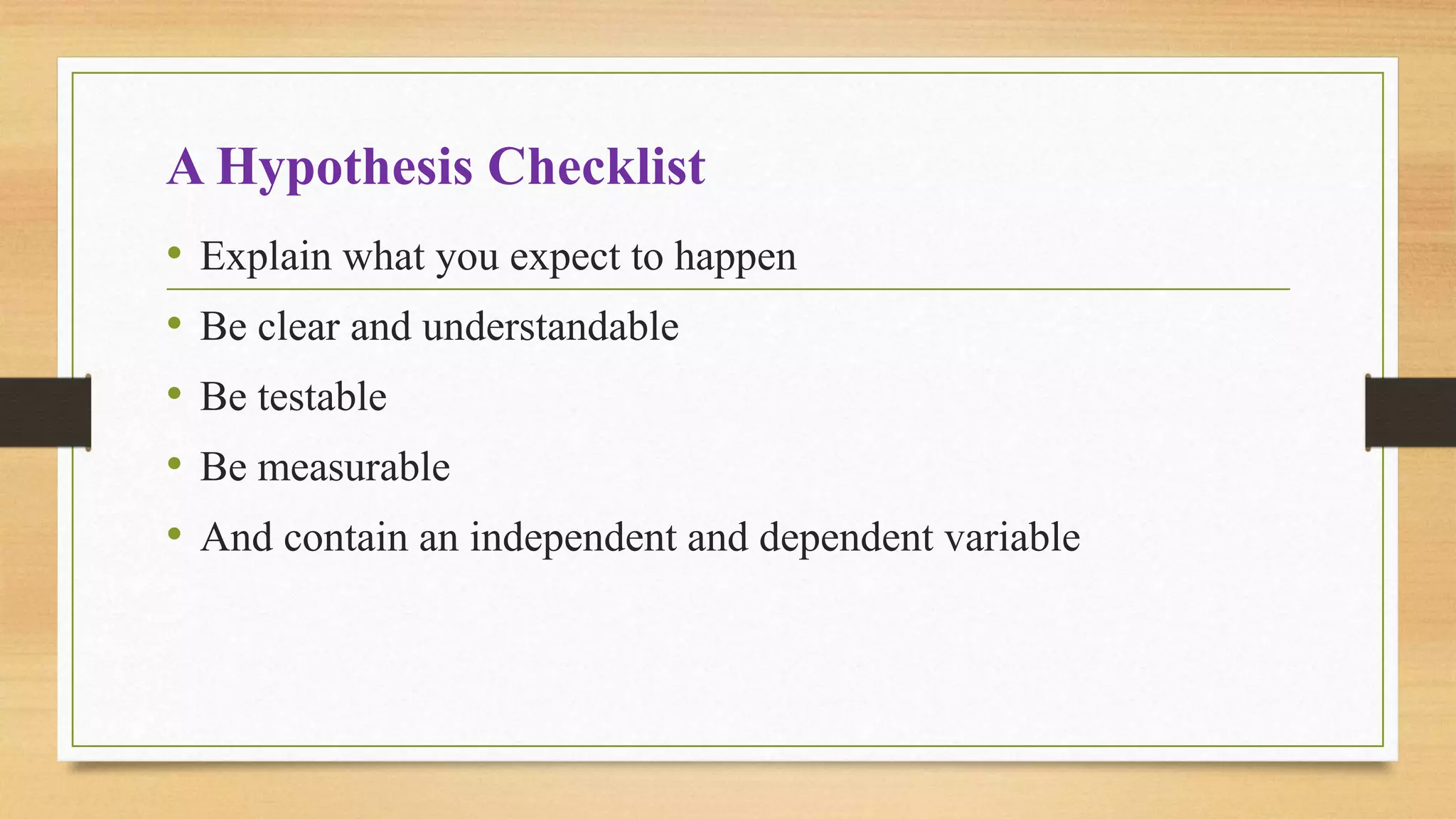 Hypothesis PPT | PPTX