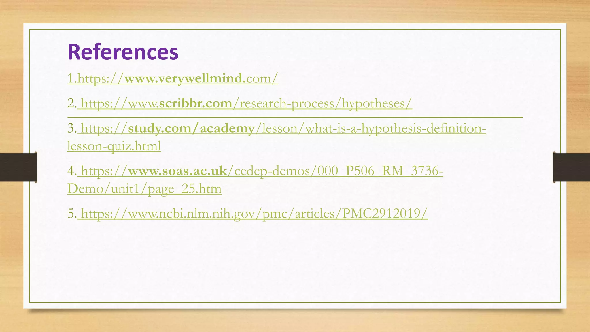 Hypothesis PPT | PPTX