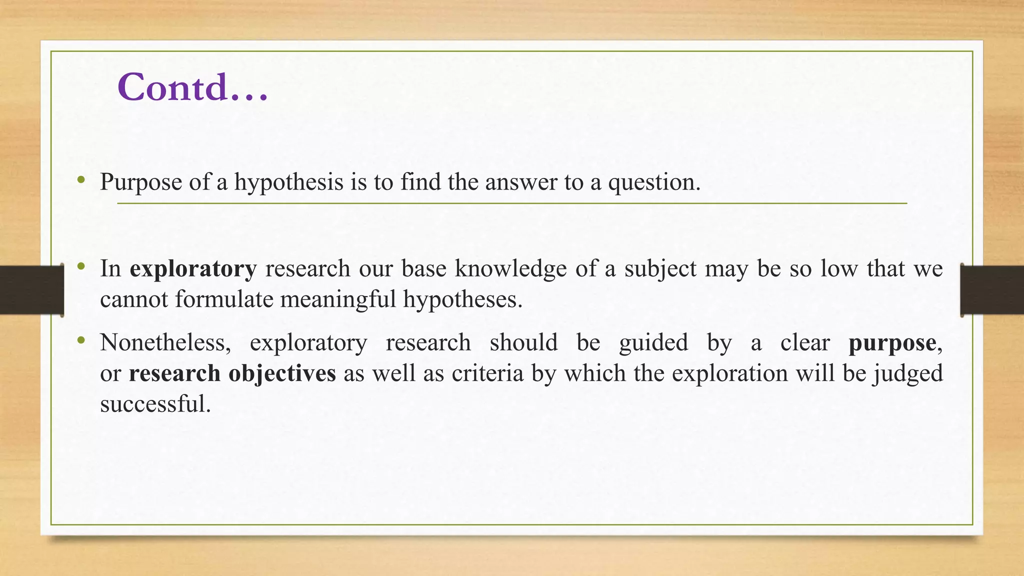 Hypothesis PPT | PPTX