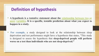 Hypothesis PPT | PPTX