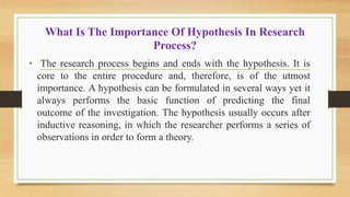 Hypothesis PPT | PPTX