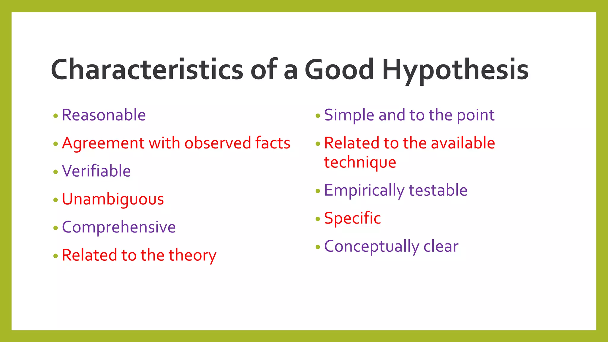 Hypothesis | PPTX