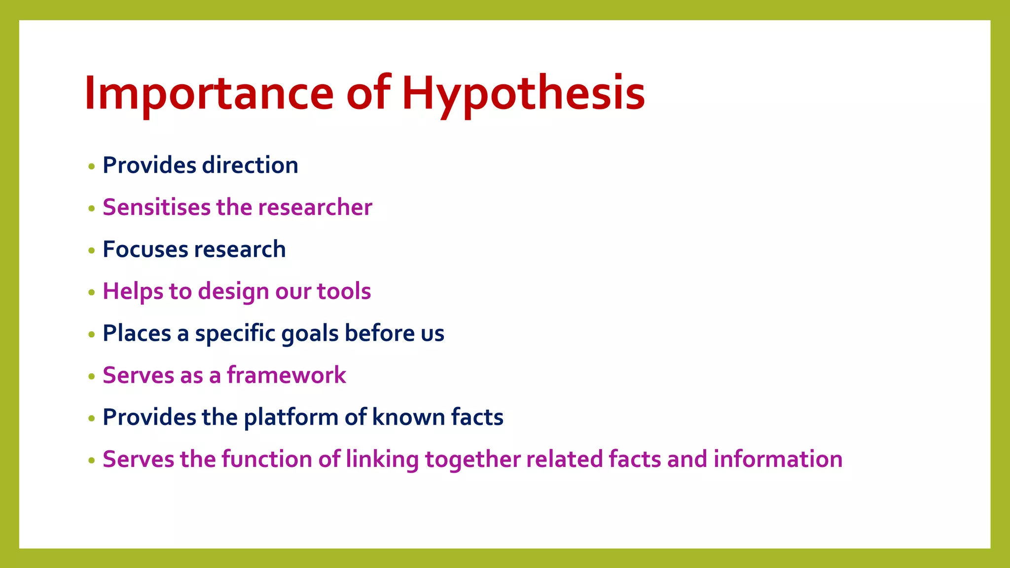 Hypothesis | PPTX