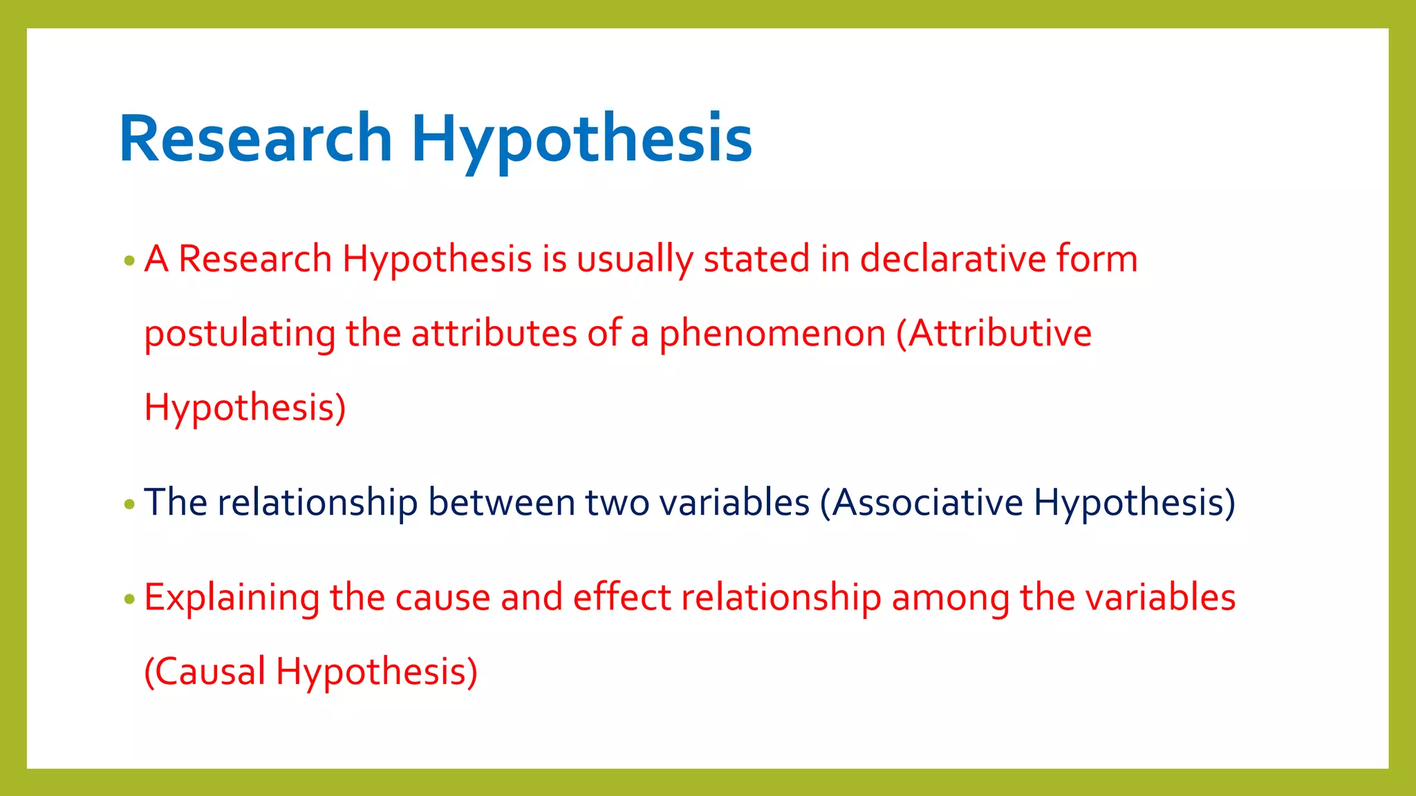 Hypothesis | PPTX