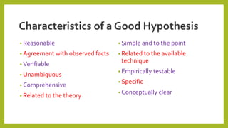 Hypothesis | PPTX