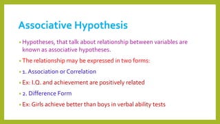 Hypothesis | PPT