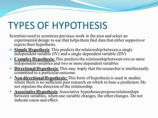'Hypothesis' | PPT