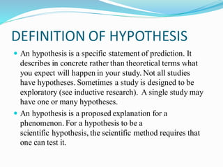 'Hypothesis' | PDF | Physics | Science