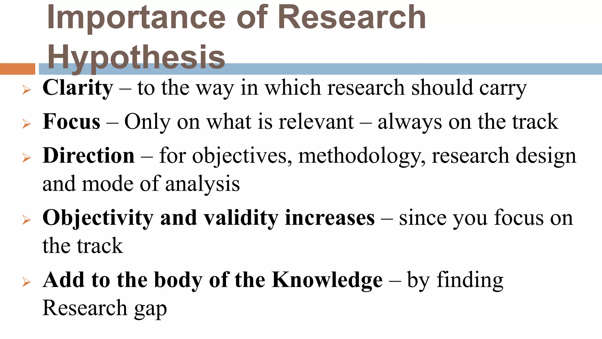 Hypothesis – Meaning, Definition, Importance, Characteristics and Types ...