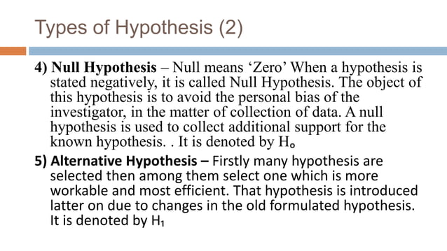 Hypothesis – Meaning, Definition, Importance, Characteristics and Types ...