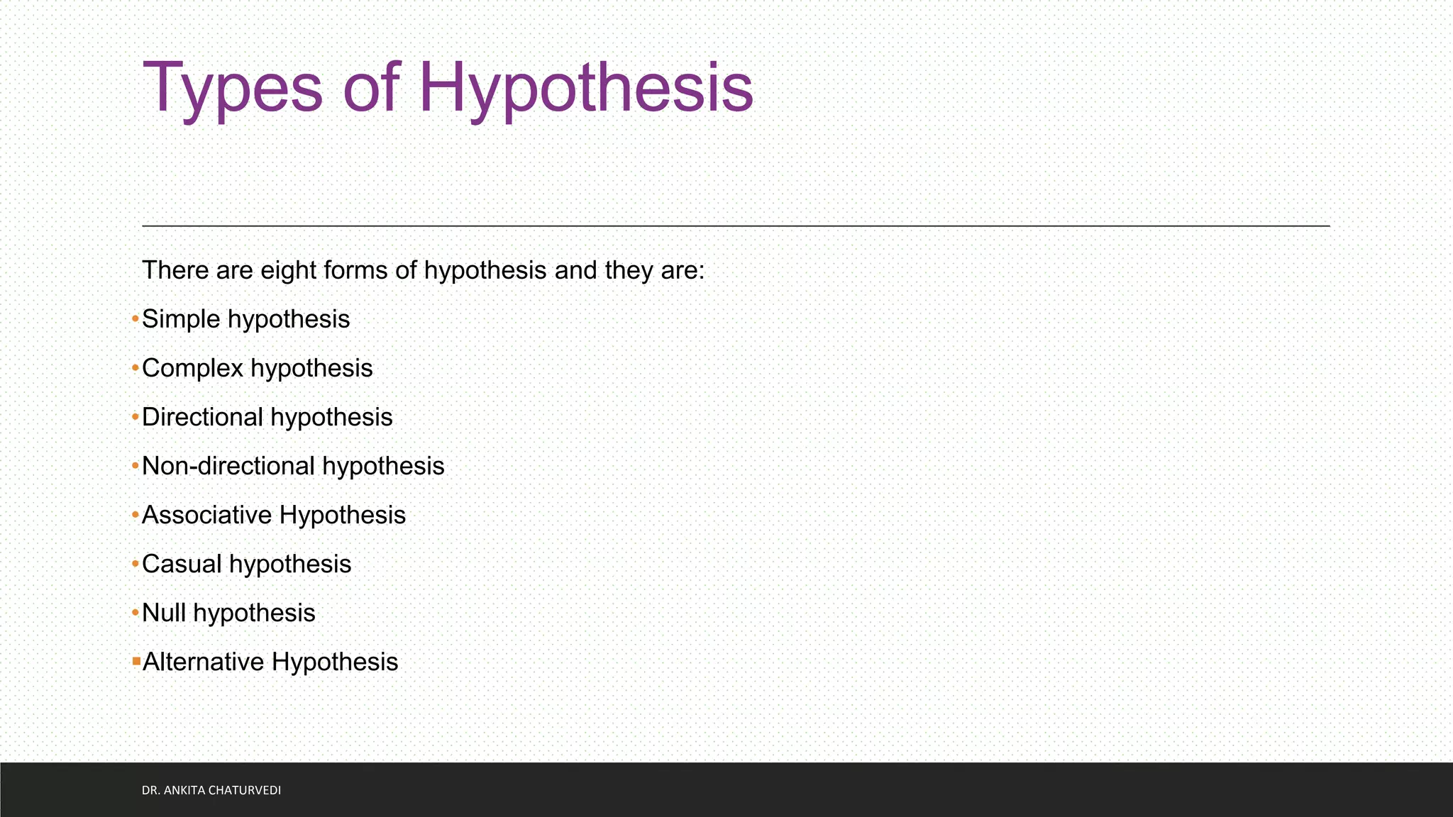 Hypothesis | PPTX