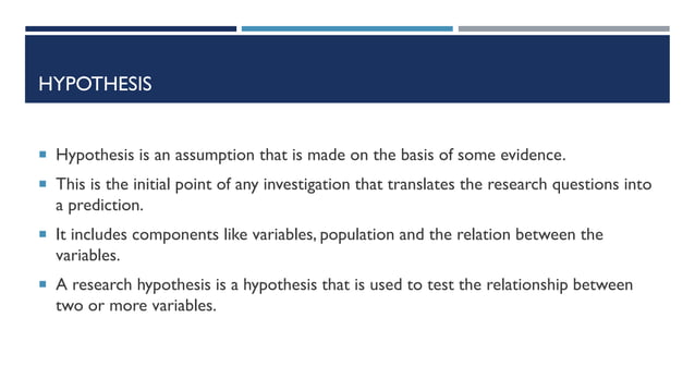 Hypothesis | PPTX