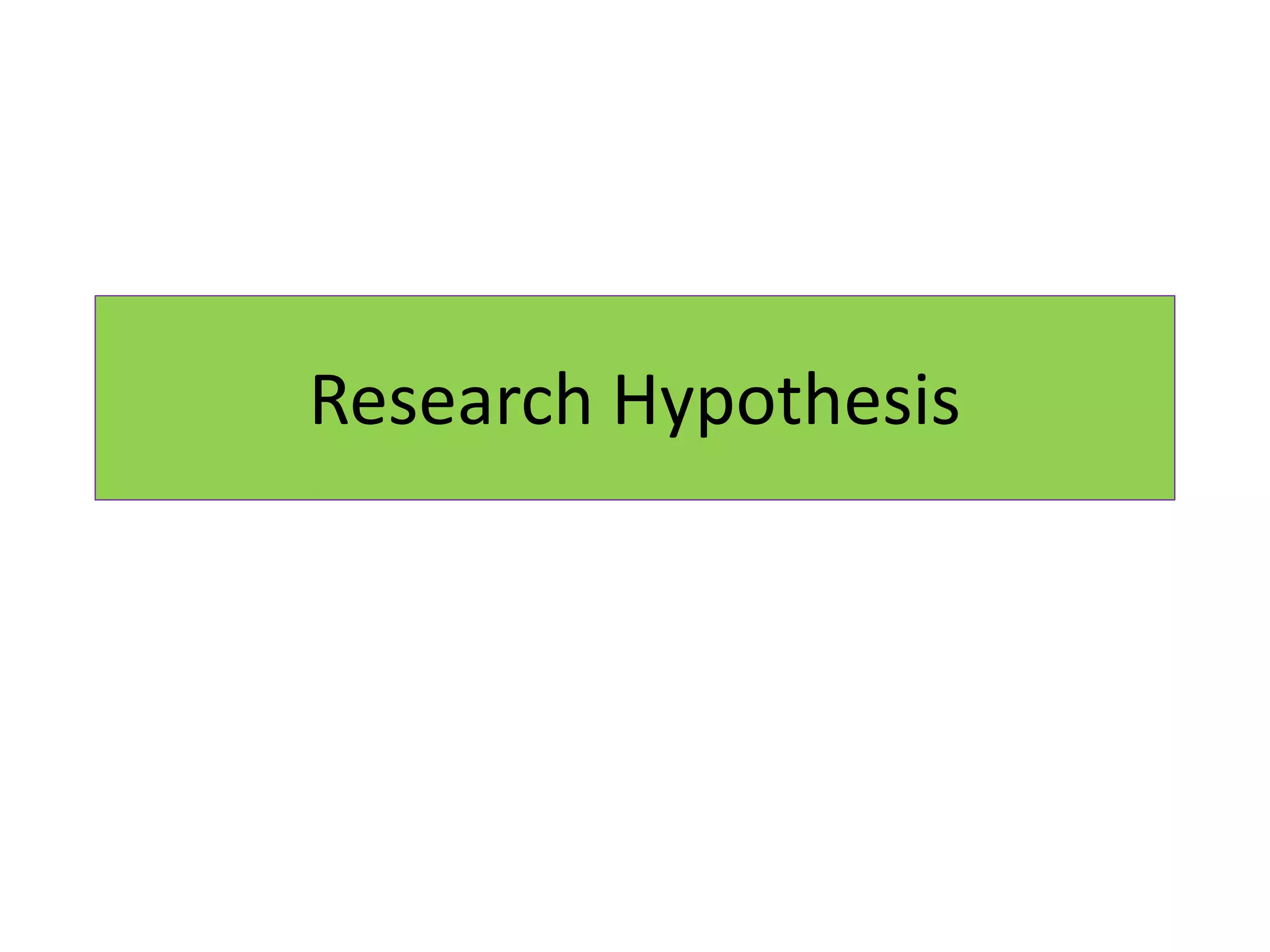Hypothesis | PPTX