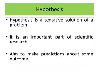 Hypothesis | PPTX