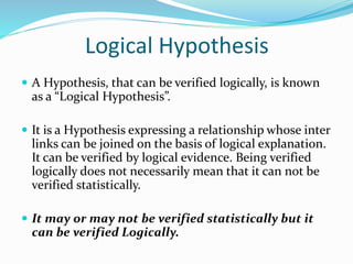 Hypothesis | PPTX