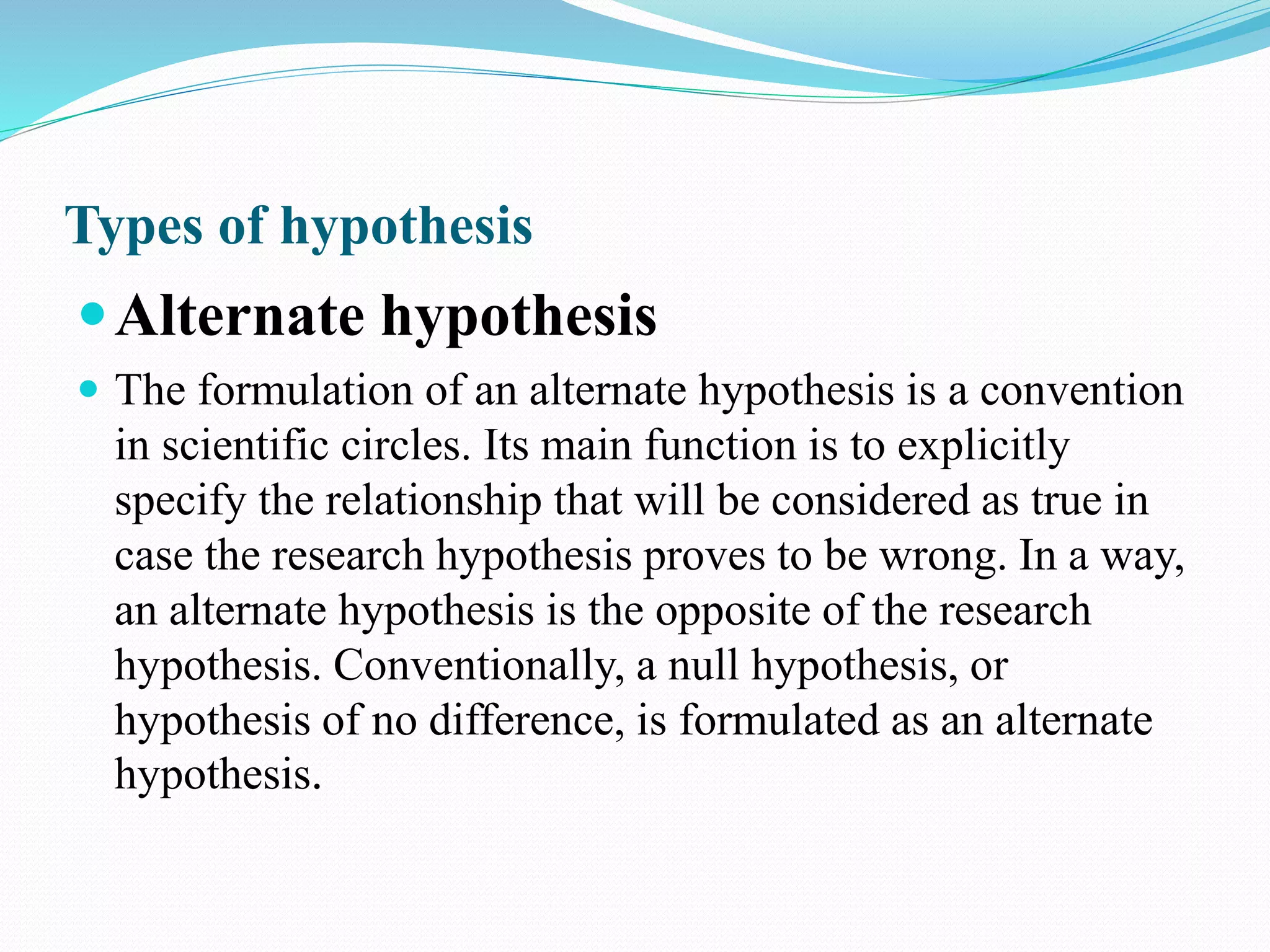 Hypothesis | PPTX