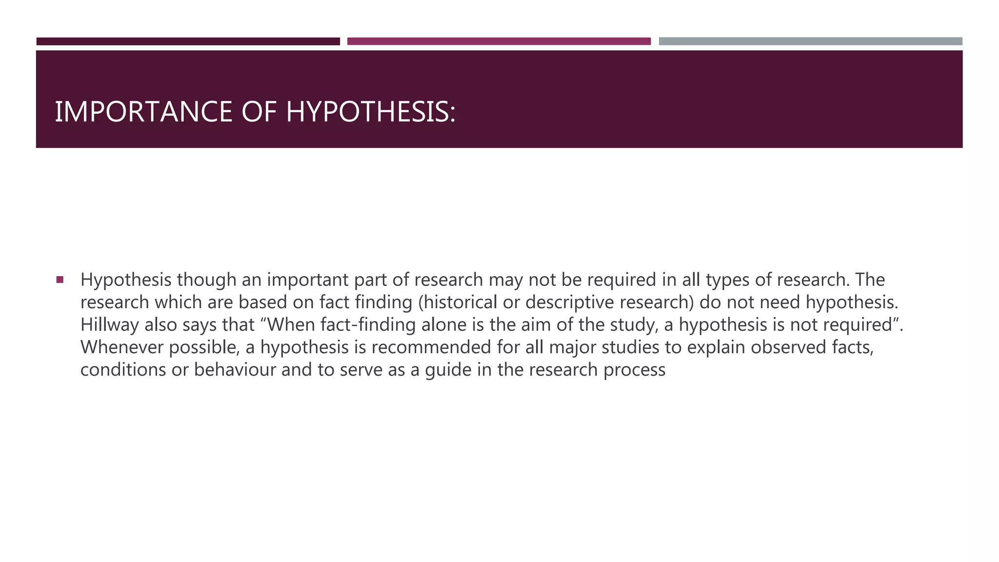 Basics of Educational Statistics (Hypothesis and types) | PPTX