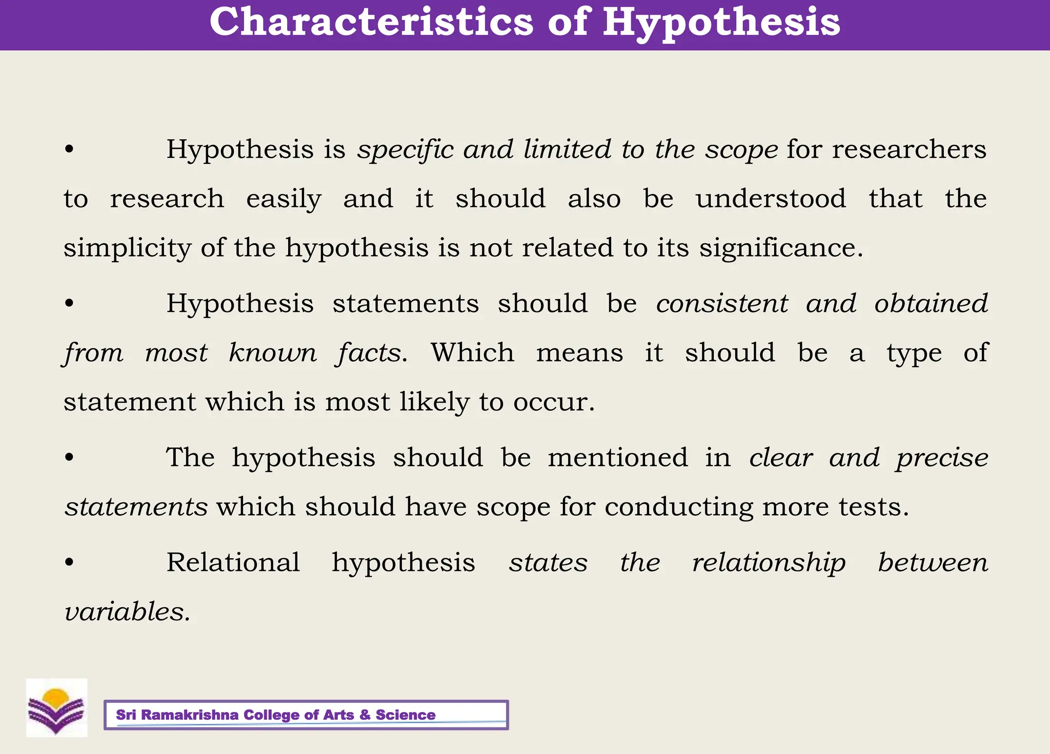 Hypothesis - Meaning, Types, Sources and Functions | PPTX