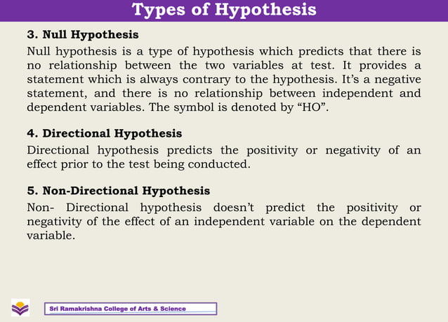 Hypothesis - Meaning, Types, Sources and Functions | PPTX | Science