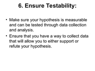 definition types and importance of research hypothesis.ppt