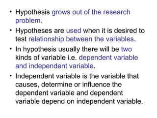 definition types and importance of research hypothesis.ppt