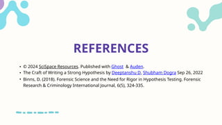 Hypothesis, Types of Hypothesis and Hypothesis in Forensics Challenges ...