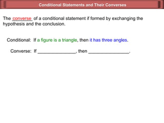 Hypothesis Conclusion (Geometry 1_4) | PPT