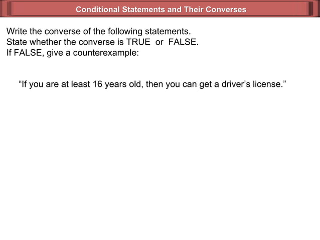 Hypothesis Conclusion (Geometry 1_4) | PPT | Science