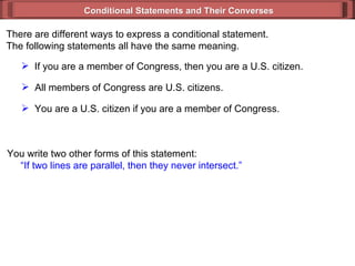 Hypothesis Conclusion (Geometry 1_4) | PPT