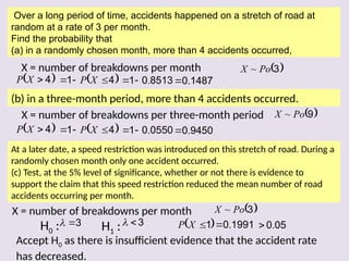 Edexcel Hypothesis Testing A-Level Statistics | PPT
