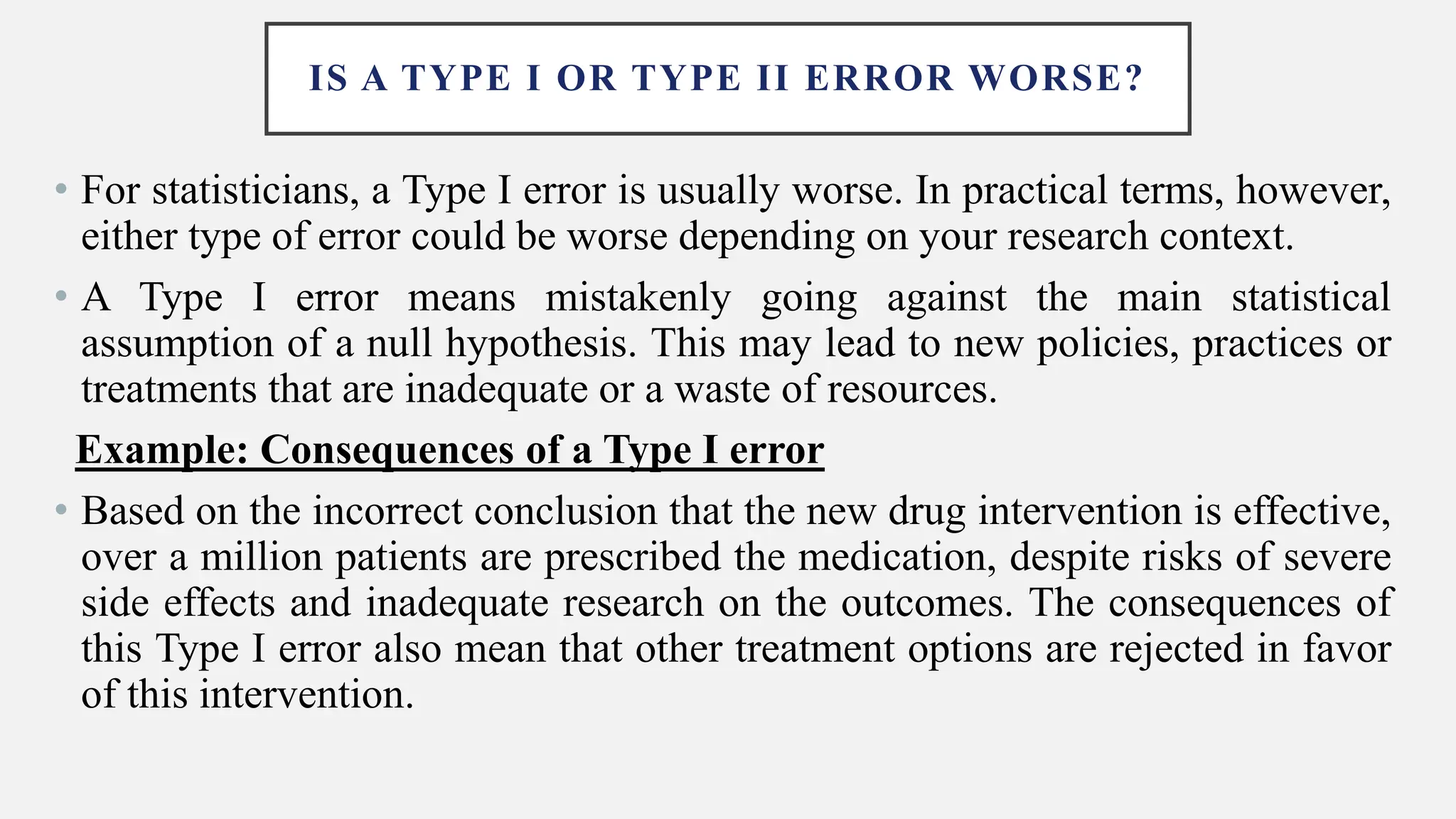 Hypothesis and errors.pptx type i and type ii errors | PPTX