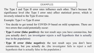 Hypothesis and errors.pptx type i and type ii errors | PPTX