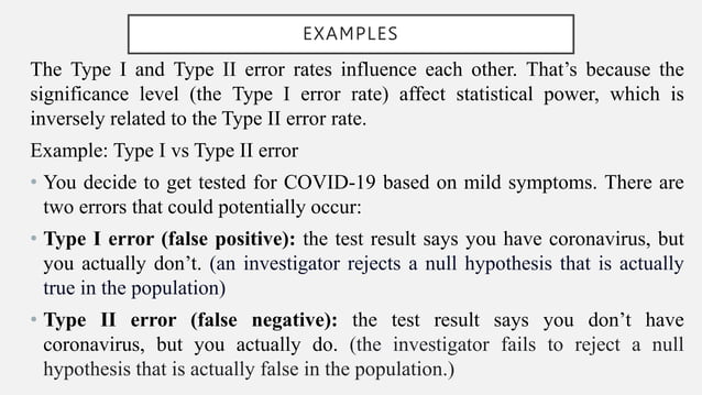 Hypothesis and errors.pptx type i and type ii errors | PPTX | Genetics ...