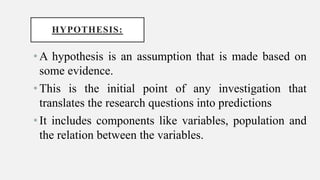 Hypothesis and errors.pptx type i and type ii errors | PPTX