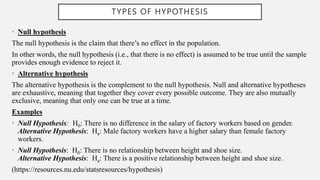 Hypothesis and errors.pptx type i and type ii errors | PPTX