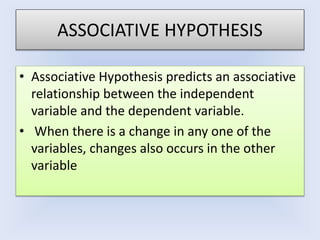 Hypothesis and its types | PPTX | Chemistry | Science