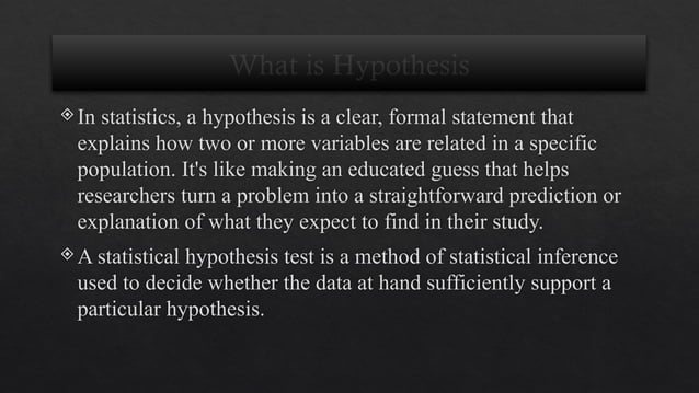 Hypothesis and Its Types with Easy Examples | PPT