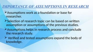 Hypothesis Assumption and Decision Making.pptx
