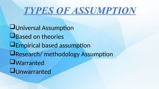Hypothesis Assumption and Decision Making.pptx