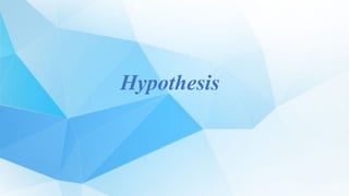 Hypothesis Assumption and Decision Making.pptx