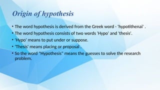 Hypothesis Assumption and Decision Making.pptx