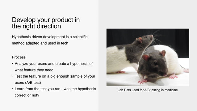 Hypothesis driven development - Alexander Bertholds, APPRL | PPT