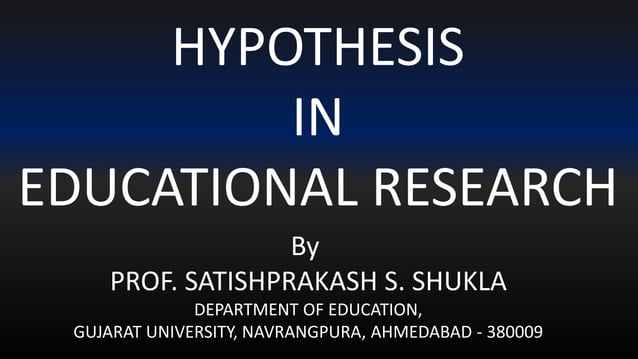 Hypothesis in educational research | PDF | Science